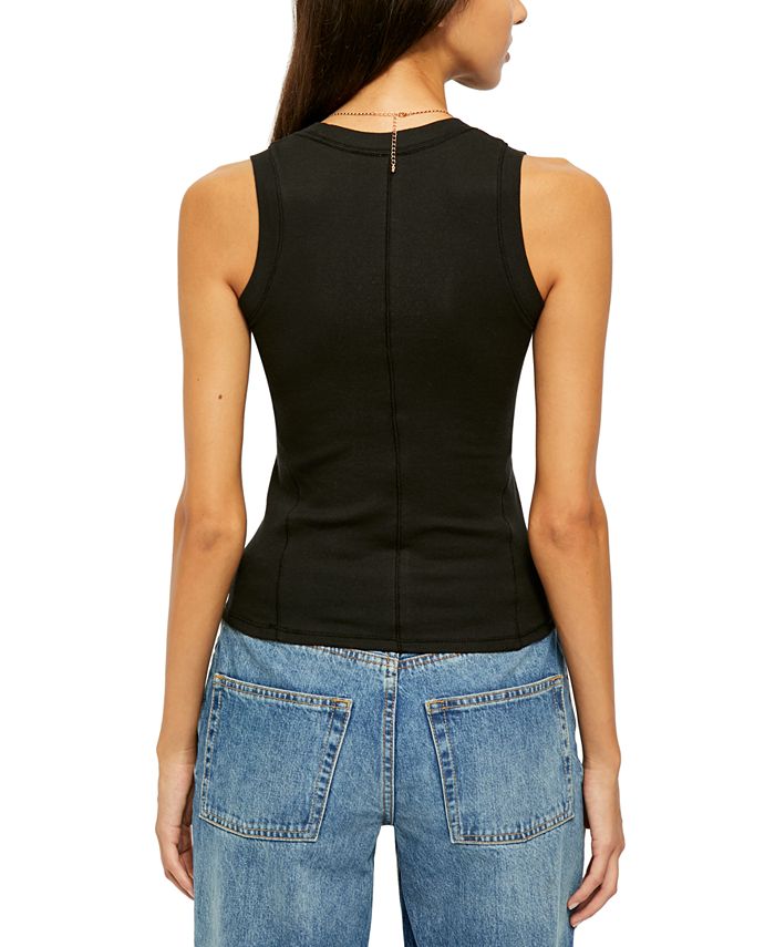 Free People Ribbed U-Neck Tank - Macy's