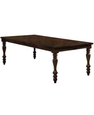 Furniture of America St. Claire Solid Wood Rectangular Dining Table - Macy's