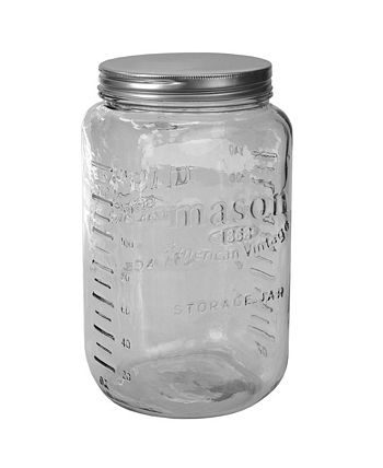 Home Basics HDS TRADING CORP X-Large Glass Mason Canister Jar - Macy's