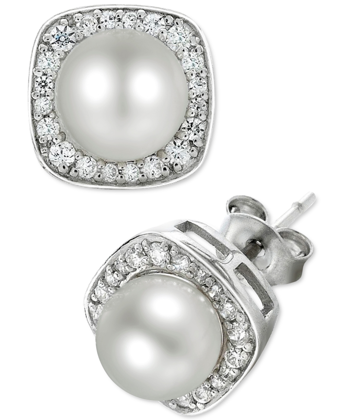 Click here for Cultured Freshwater Pearl (6mm) and Diamond (1/4 c... prices