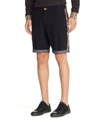 Tallia Men's Leopard Print Side Stripe 9" Shorts - Macy's