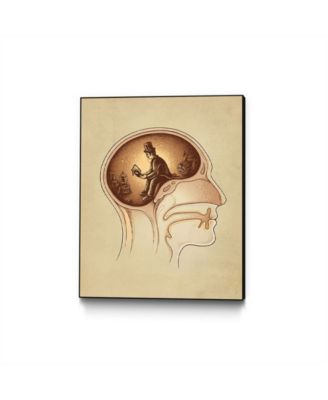Eyes On Walls Enkel Dika Mind Reader Art Block Framed 16" x 20" - Macy's