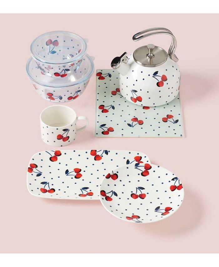 Kate Spade new york Vintage Cherry Dot Rectangular Food Storage, S/2 ...