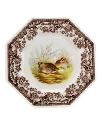Spode Woodland Quail Octagonal Plate - Macy's