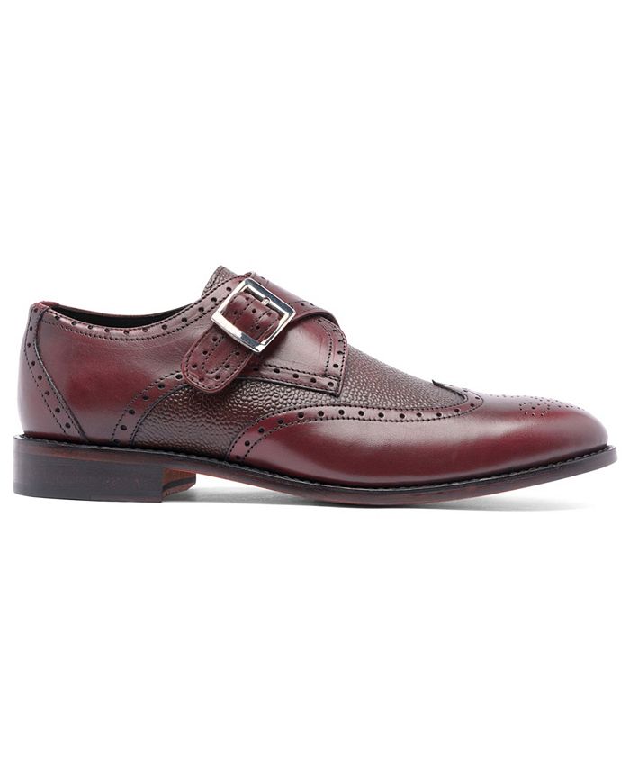 Anthony Veer Men's Roosevelt III Single Monkstrap Wingtip Goodyear ...
