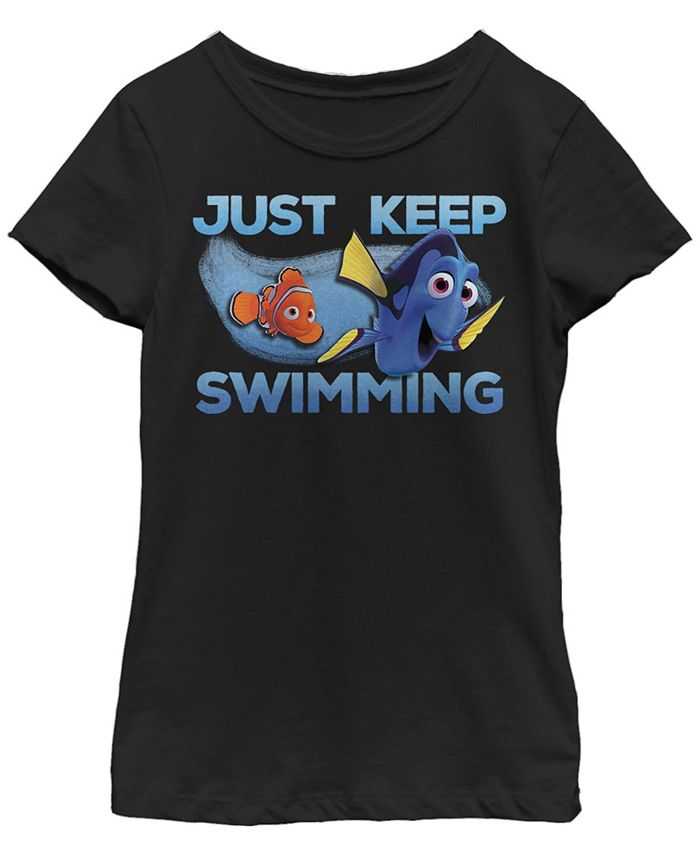 Fifth Sun Big Girls Finding Dory Just Swimming Short Sleeve T-shirt ...