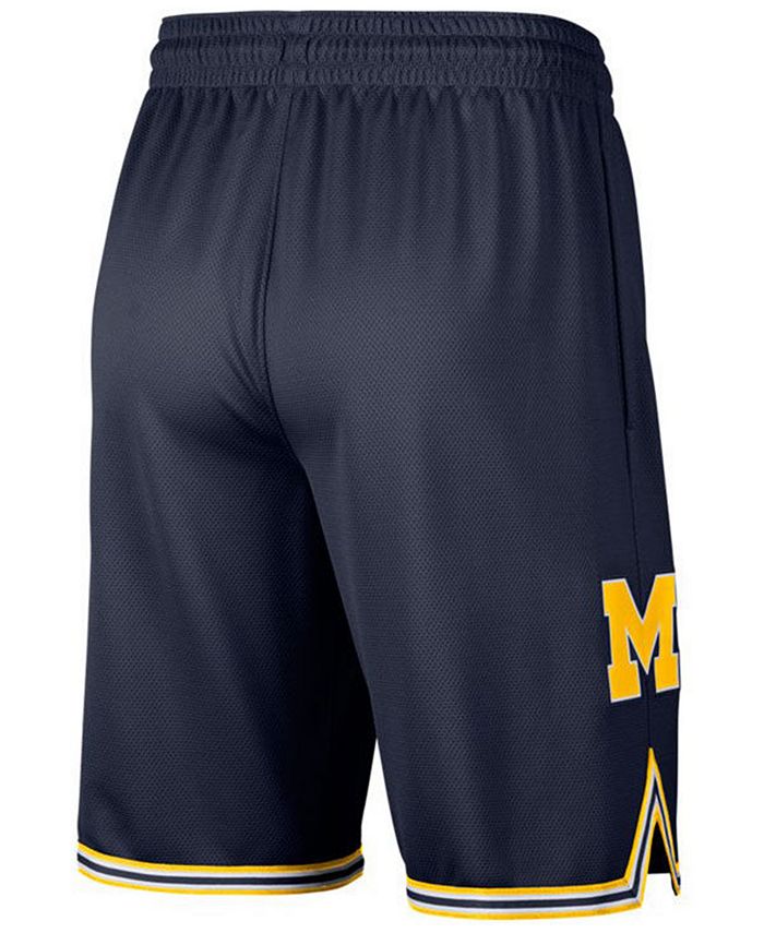 Nike Men's Michigan Wolverines Replica Basketball Road Shorts - Macy's