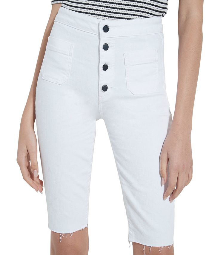 GUESS Button-Fly Denim Bermuda Shorts - Macy's