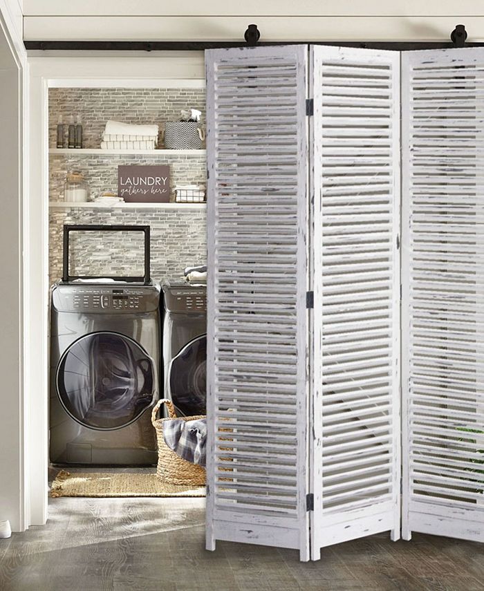 Screen Gems Vintage-like 3 Panel French Country Screen - Macy's