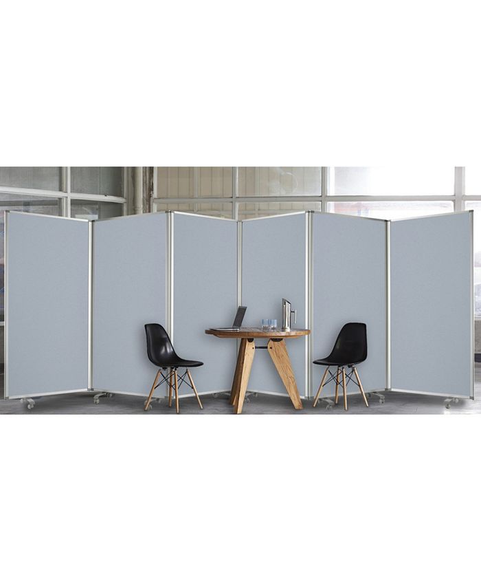 Screen Gems Commercial Residential Double-sided Wheeled 6 Panel Screen ...