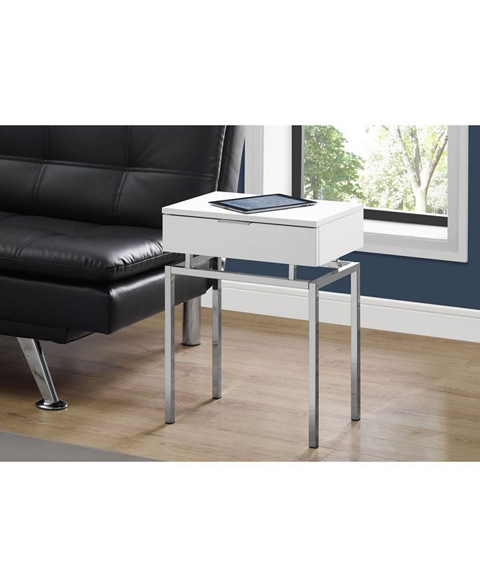 Monarch Specialties Accent Table - 24" H Glossy - Macy's