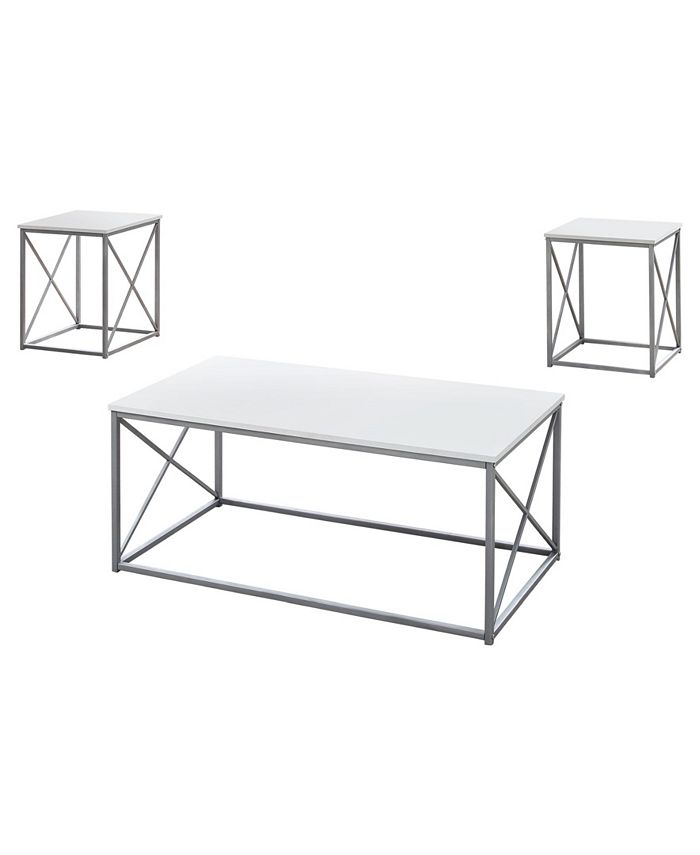 Monarch Specialties Table Set - 3 Piece Set - Macy's