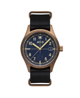 AVI-8 Men's Flyboy Automatic Eagle Squadron Bronze Edition Gift Set ...