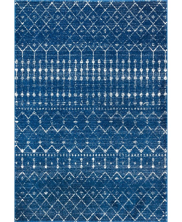 nuLoom Bodrum Moroccan Blythe Blue 8' x 10' Area Rug - Macy's