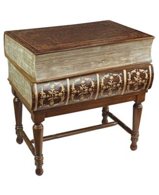 Design Toscano Stacked Books of Shakespeare Wooden Book Side Table - Macy's
