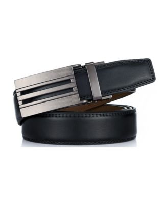 Mio Marino Men's Linxx Designer Ratchet Leather Belt - Macy's