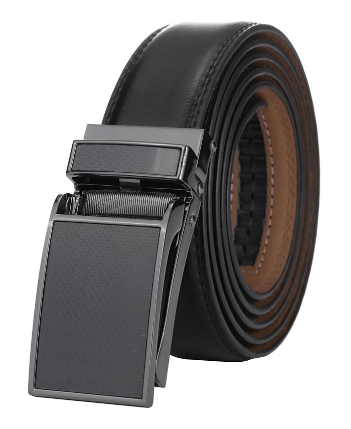 Mio Marino Men's Linxx Designer Ratchet Leather Belt - Macy's