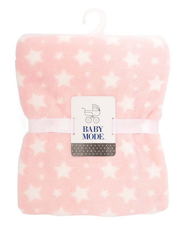Baby Mode Signature Baby Mode Plush Stars Baby Blanket - Macy's