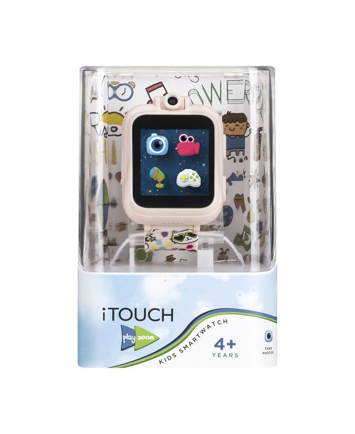 iTouch PlayZoom Blush Smartwatch for Kids Blush with Cats Print 42mm ...