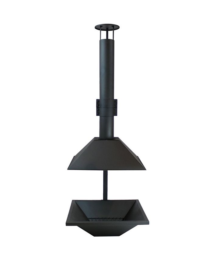 Sunnydaze Decor Steel Outdoor Wood-Burning Modern Backyard Chiminea Fire Pit - Macy's