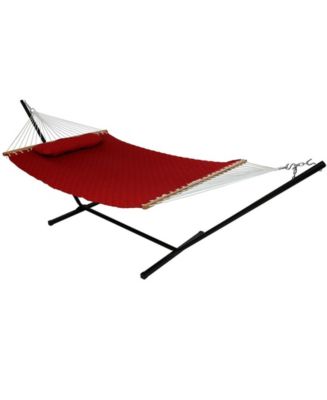 Sunnydaze Decor 2-Person Freestanding Double Hammock with 12' Stand ...