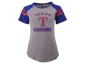 '47 Brand Women's Texas Rangers Fly Out Raglan T-Shirt - Macy's