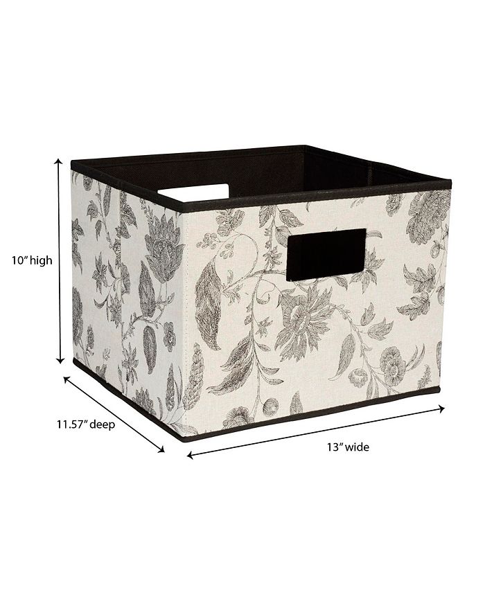 Household Essentials Deluxe Open Storage Bin with Cutout Handles - Macy's