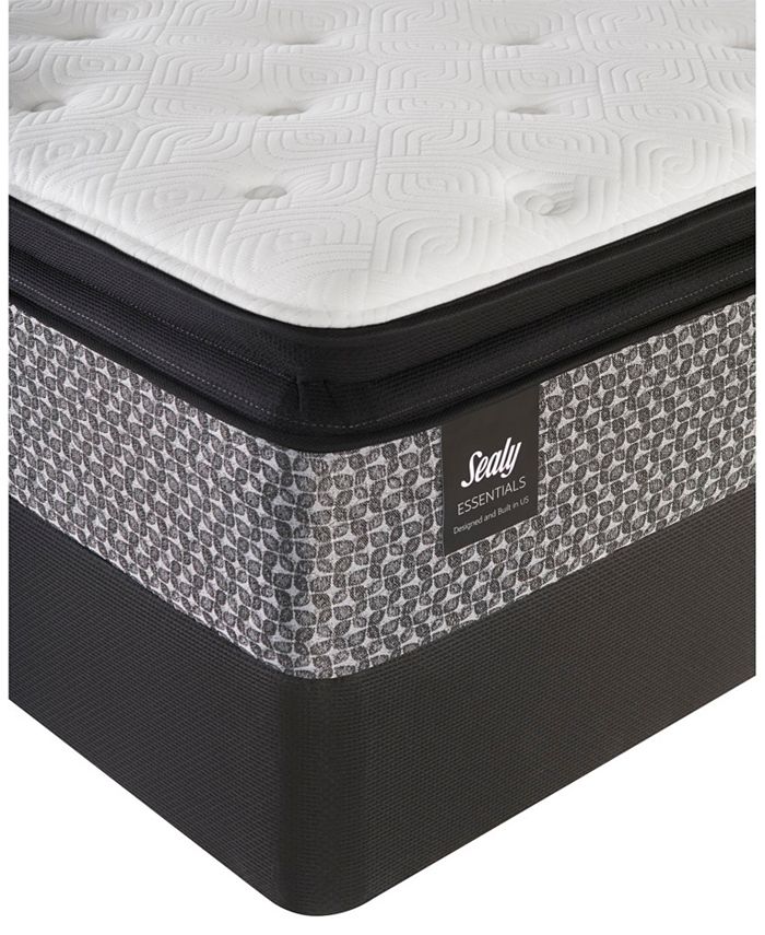Sealy Essentials Coral 13" Plush Euro Pillow Top Mattress - Queen - Macy's