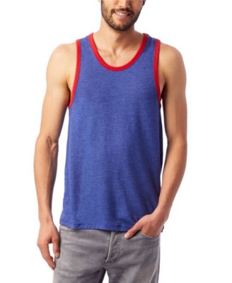 Alternative Apparel Men's Keeper Vintage-Like Jersey Ringer Tank Top ...