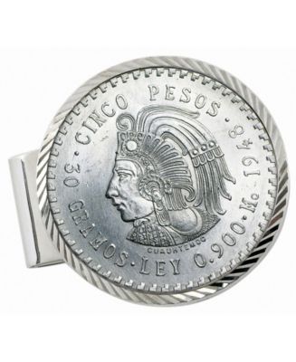 Men's American Coin Treasures Sterling Silver Diamond Cut Coin Money ...