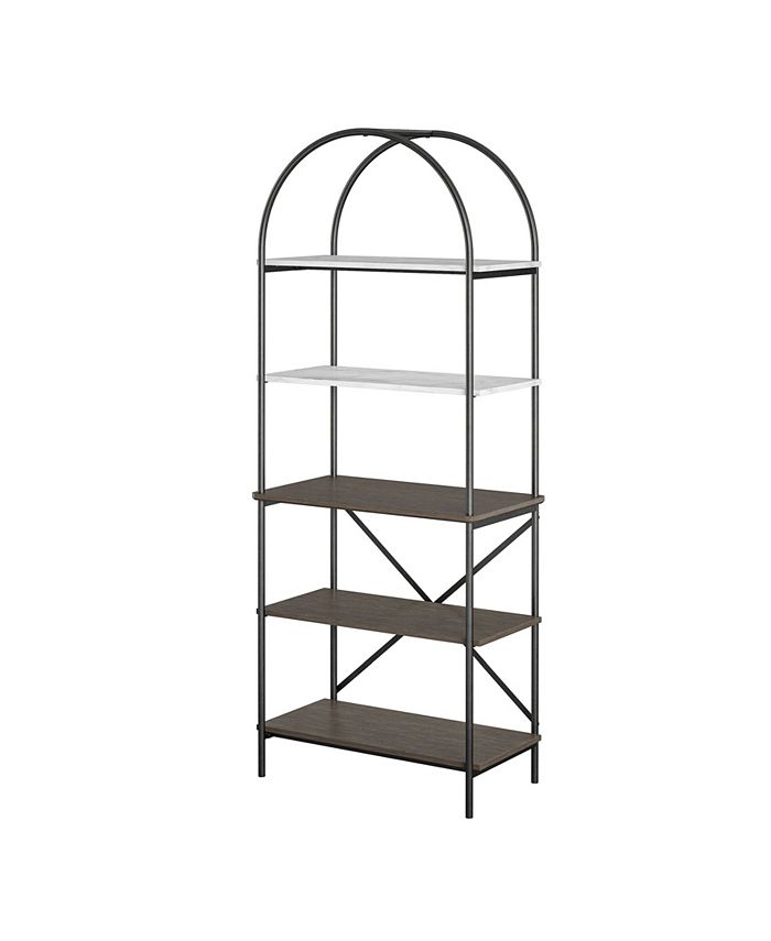 CosmoLiving by Cosmopolitan Vivienne 5 Shelf Bookcase - Macy's