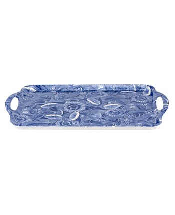 Portmeirion Blue Room Sunflower Melamine Handled Tray - Macy's