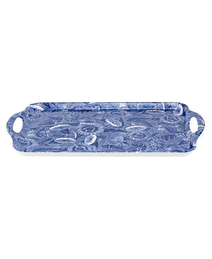 Portmeirion Blue Room Sunflower Melamine Handled Tray - Macy's