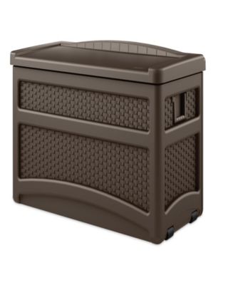 Suncast DBW7500 73 Gallon Outdoor Patio Storage Chest with Handles ...