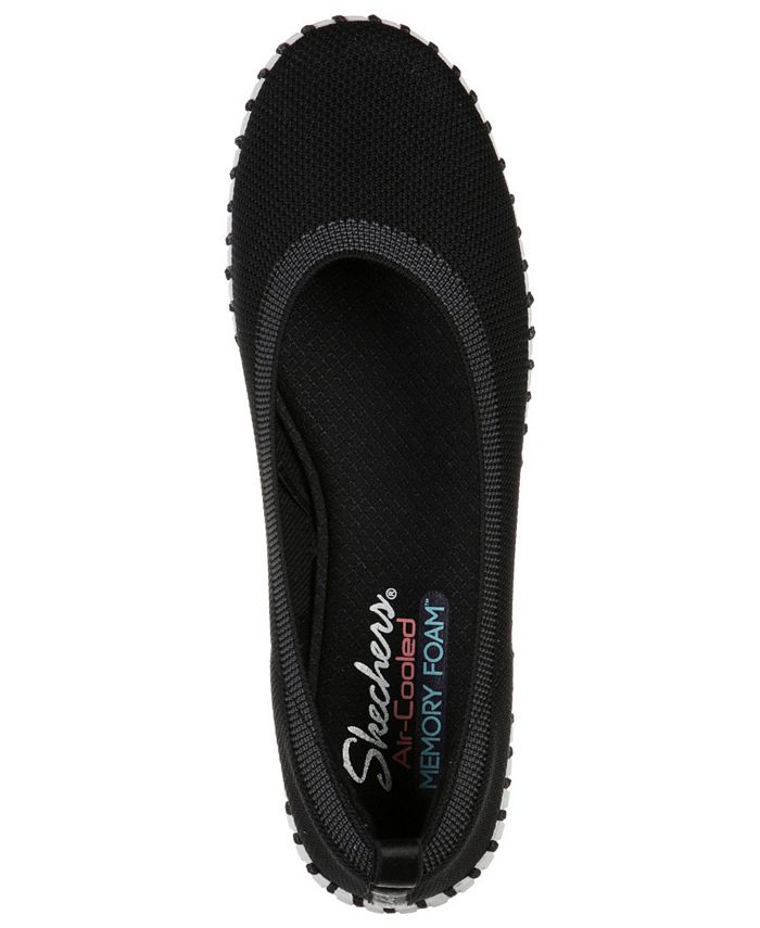 Skechers Women's Sepulveda Slim Casual Ballet Flat Walking Sneakers ...