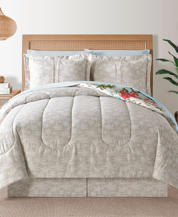 Sunham Fairfield Square Hawaii Multi 8Pc Full Comforter Set - Macy's