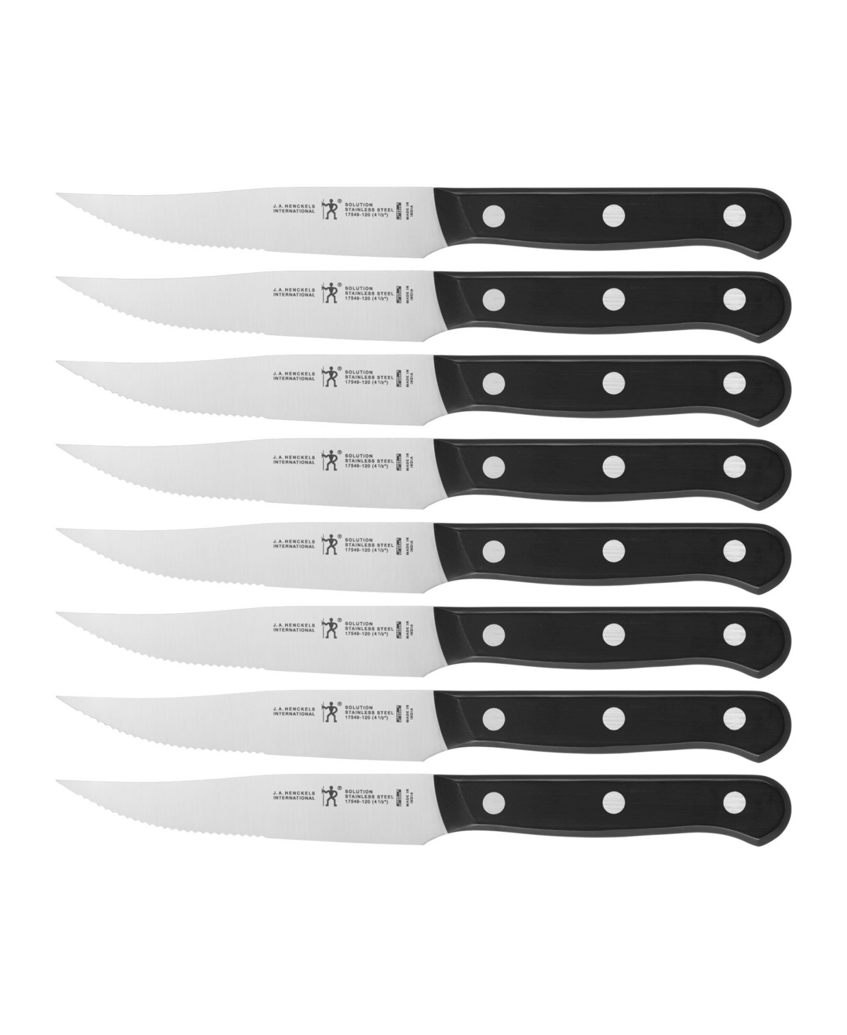 Click here for Henckels Solution 8 Piece Steak Knife Set - Black prices