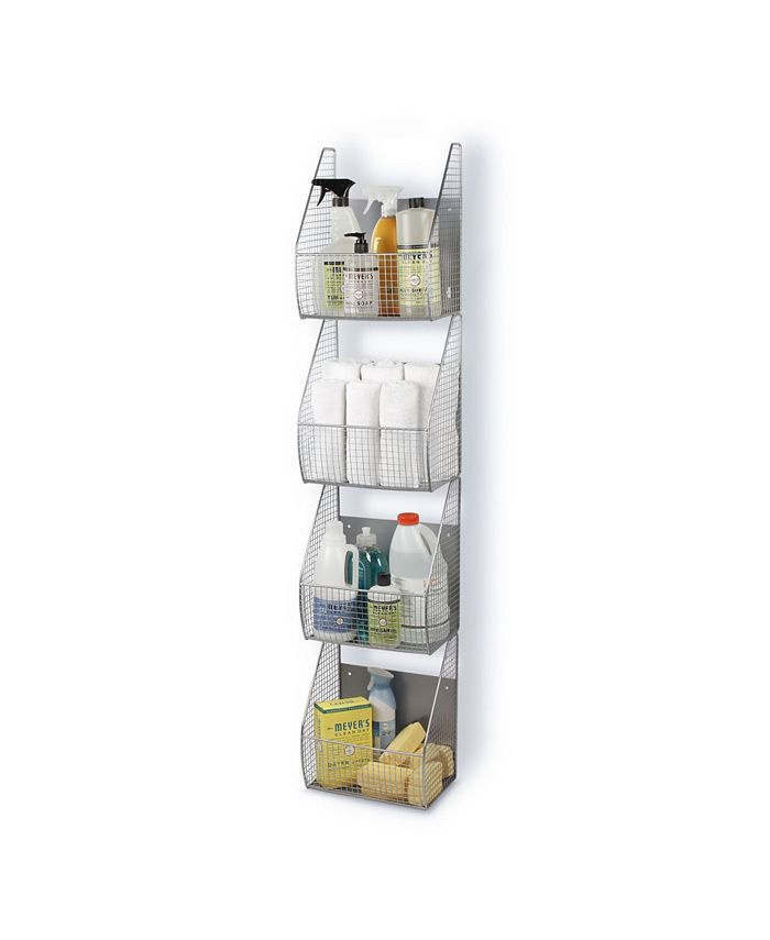 Spectrum Wall Mount 4-Tier Vertical Basket Rack - Macy's