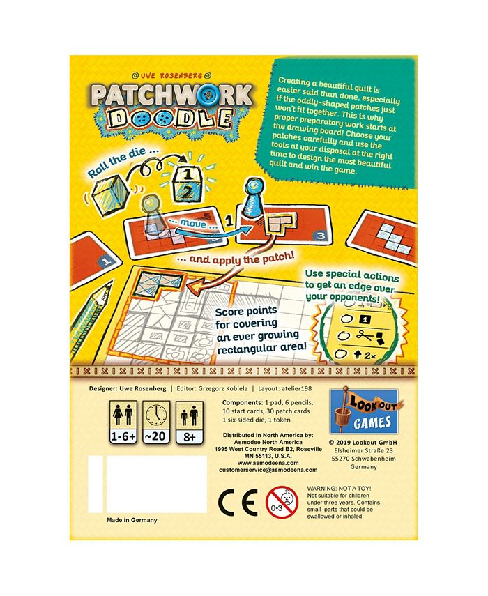 MasterPieces Puzzles Asmodee Editions Patchwork Doodle Family Game - Macy's