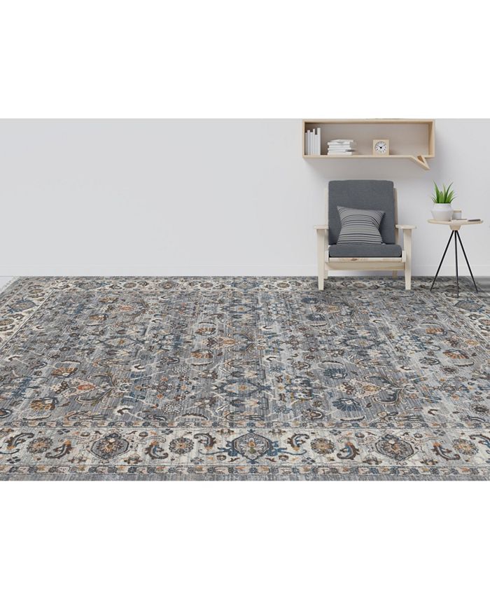 Amer Rugs Arcadia ARC-2 Gray/Ivory 7'1" x 10' Area Rug - Macy's