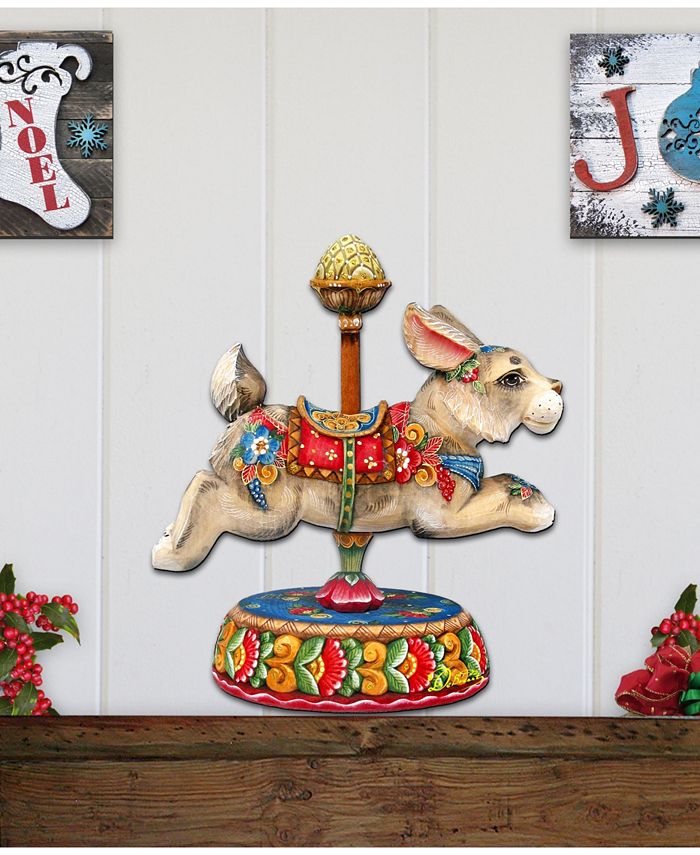 Designocracy Carousel Bunny Decor - Macy's