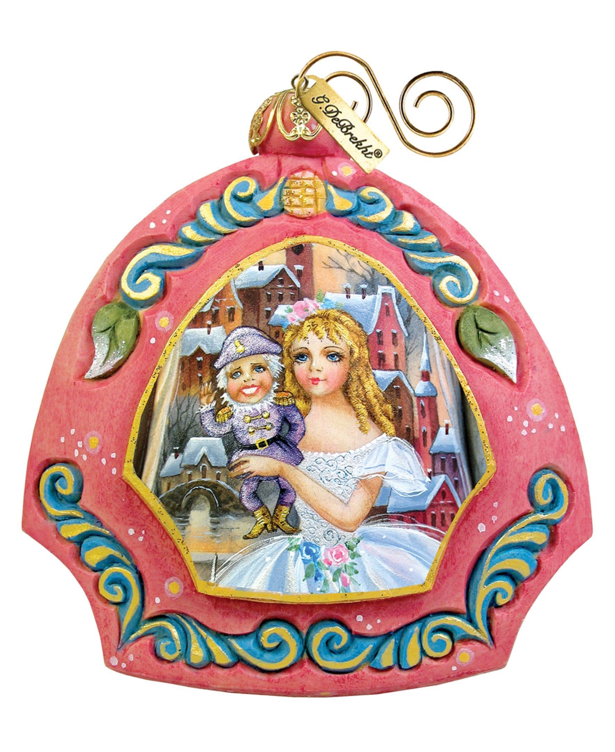 Click here for G.DeBrekht Hand Painted Nutcracker Scenic Ornament... prices