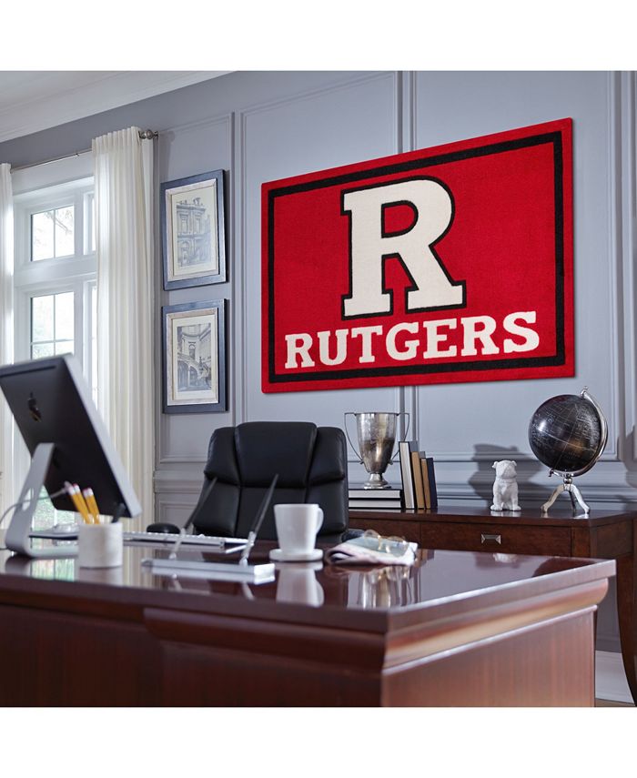 Luxury Sports Rugs Rutgers Colru Red 5' x 7'6" Area Rug - Macy's