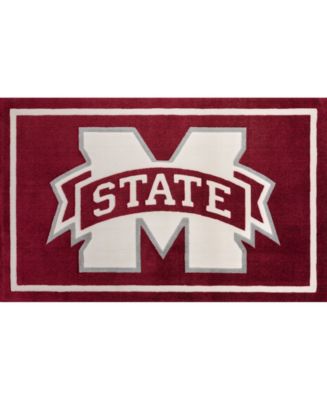 Luxury Sports Rugs Mississippi State Colmt Maroon 5' x 7'6" Area Rug ...