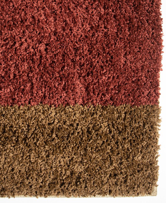 Edgewater Living Reacation Shag Brigim Copper 7'10" x 10'10" Area Rug ...