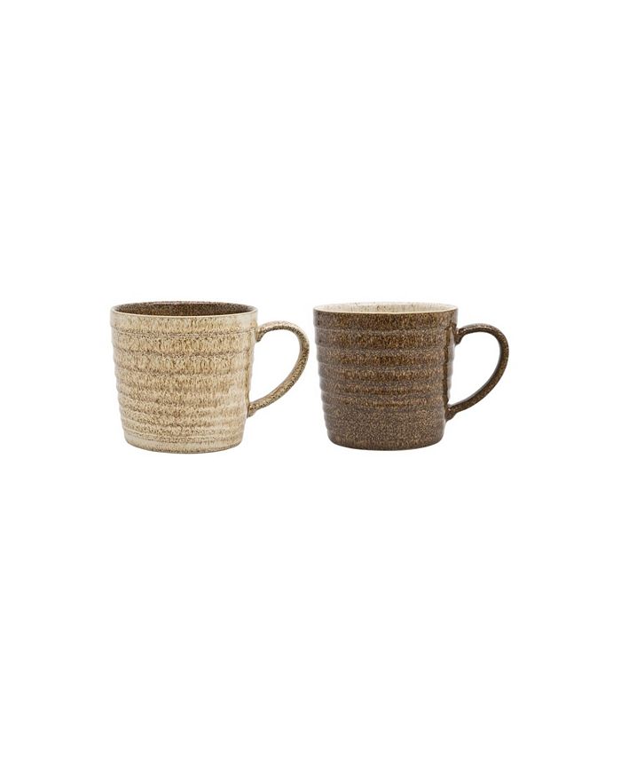 Denby Studio Craft 2-Pc. Alt Ridged Mug Set - Macy's