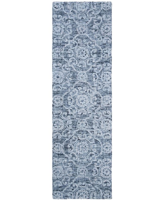 Safavieh Abstract 207 Blue 2'3" x 8' Runner Area Rug - Macy's