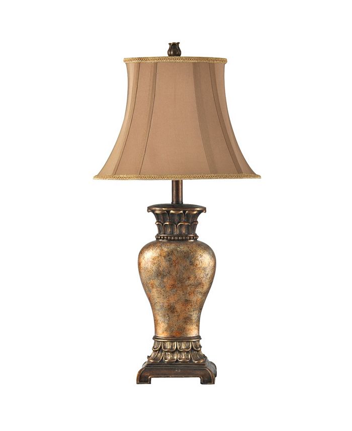 StyleCraft Home Collection StyleCraft Fabric Shade Table Lamp - Macy's