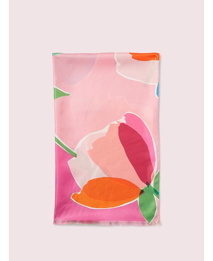 kate spade new york Painted Petals Oblong Scarf - Macy's