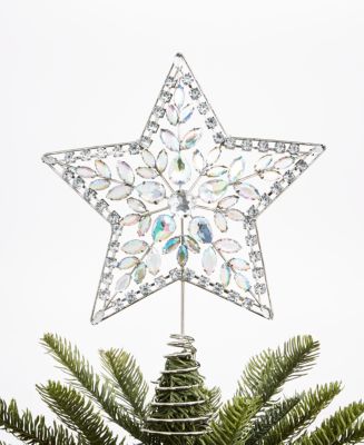 Holiday Lane Royal Holiday Silver Star Topper, Created for Macy's - Macy's